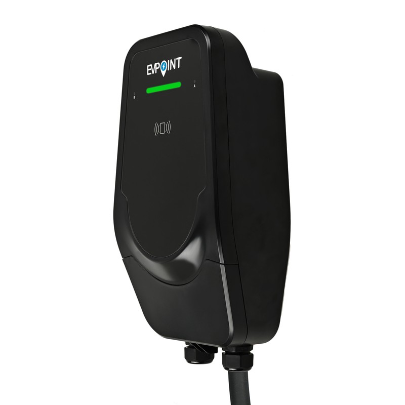 EV Charging Station EVPoint EV22 Plus Tethered Black - EVPoint